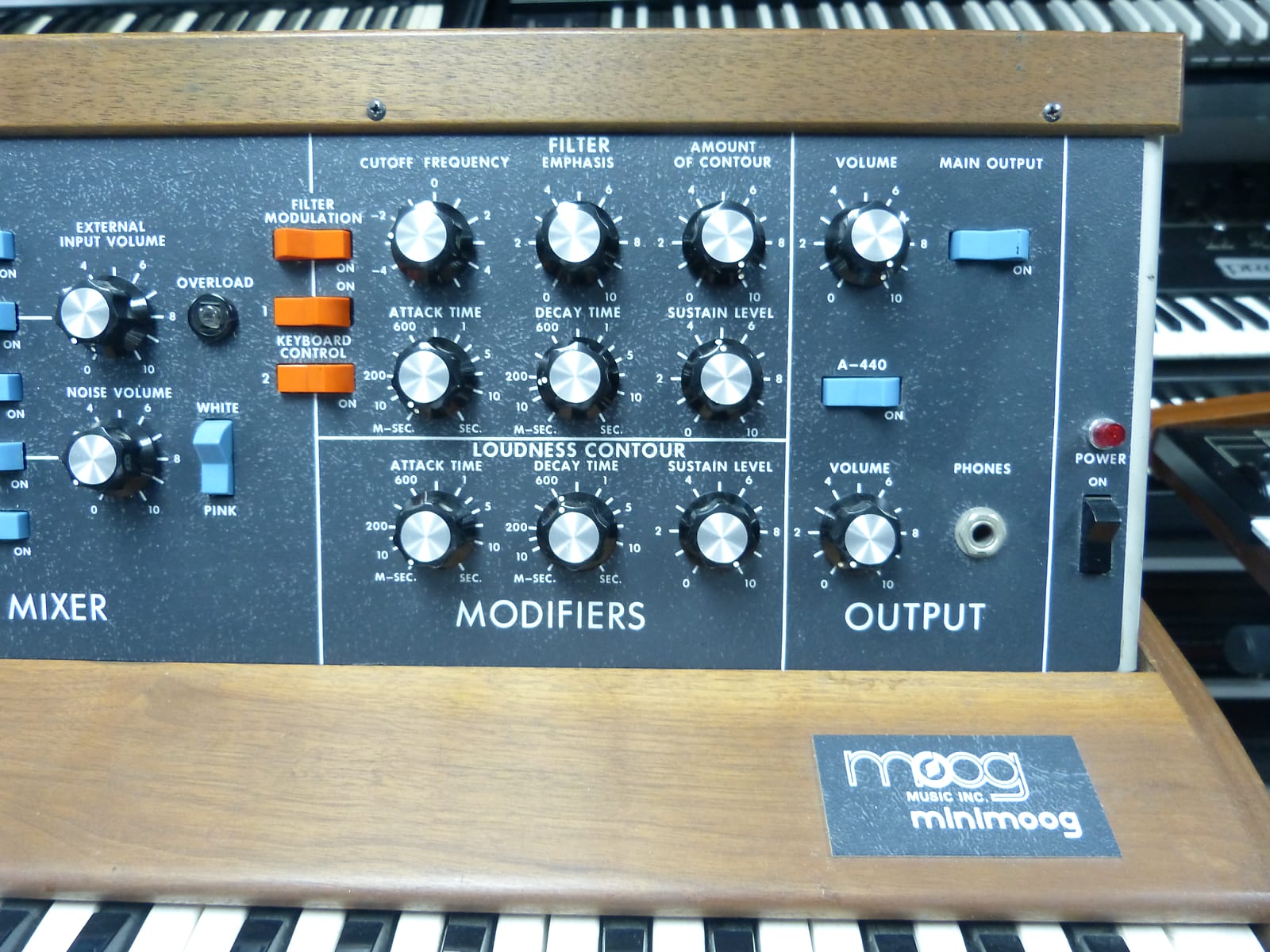 MATRIXSYNTH: Vintage Moog Minimoog Model D SN T2687F w/ Old Oscillator ...