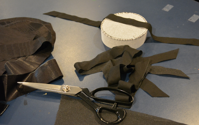 The Closet Historian: Making a Brimmed Hat: Covering The Brim