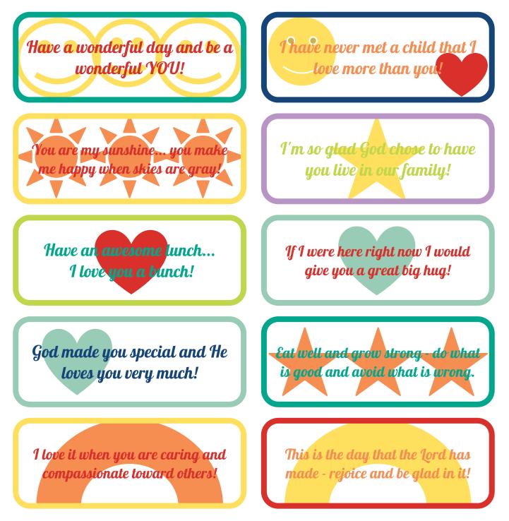 Bento-riffic!: Bento Lunch Notes!