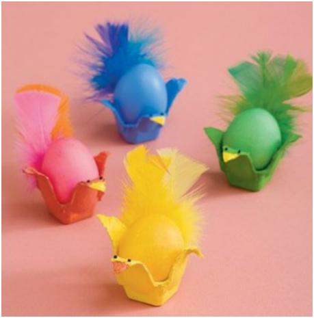 Manualidades Ana: Pollitos de colores