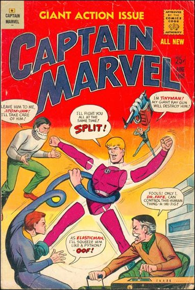 comic bits online: SPLIT! The "Other" Captain Marvel