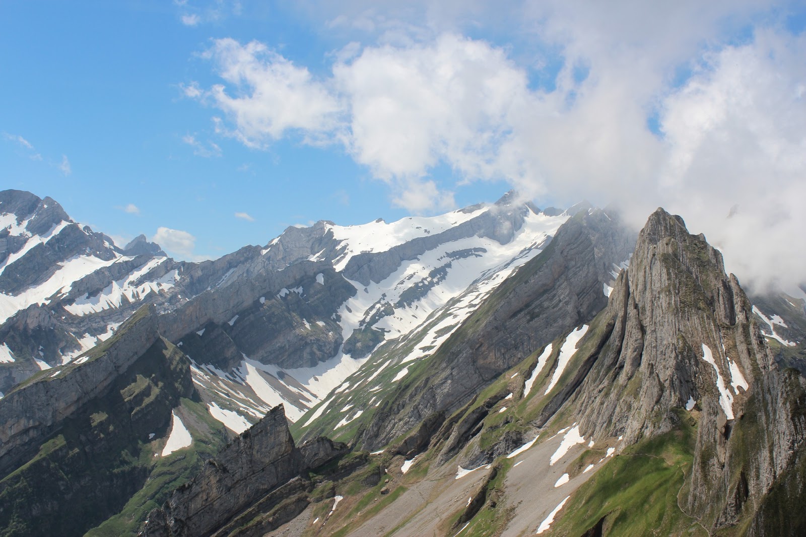 True rural Switzerland: Walking above Appenzell and beneath the Saentis ...