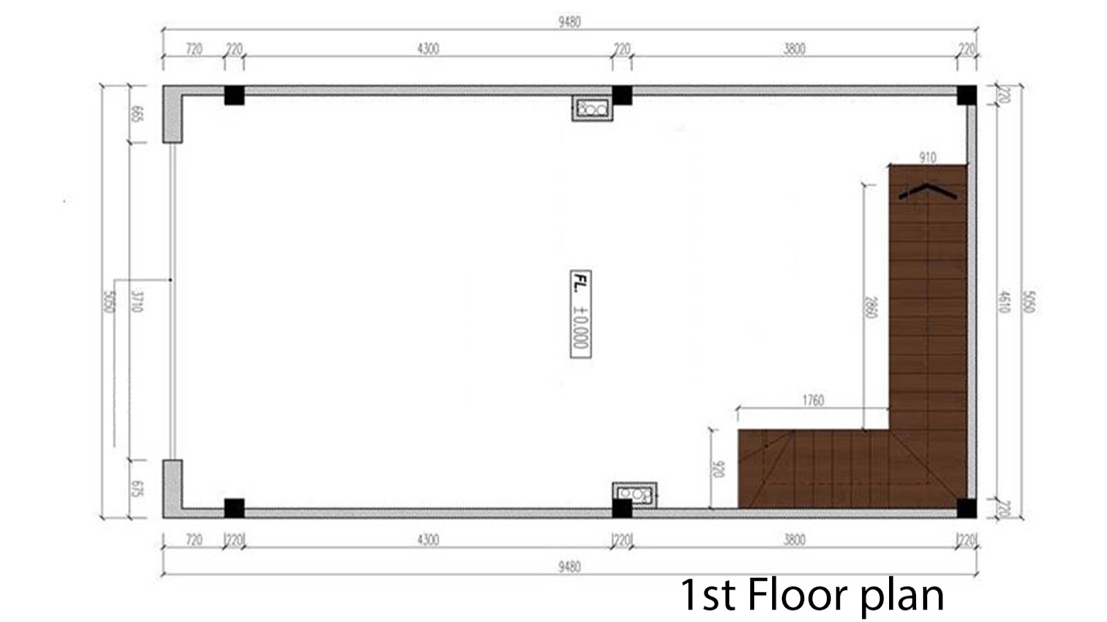Narrow Lot House Plans 5x9.5m with 4 Bedrooms - House Plan Map