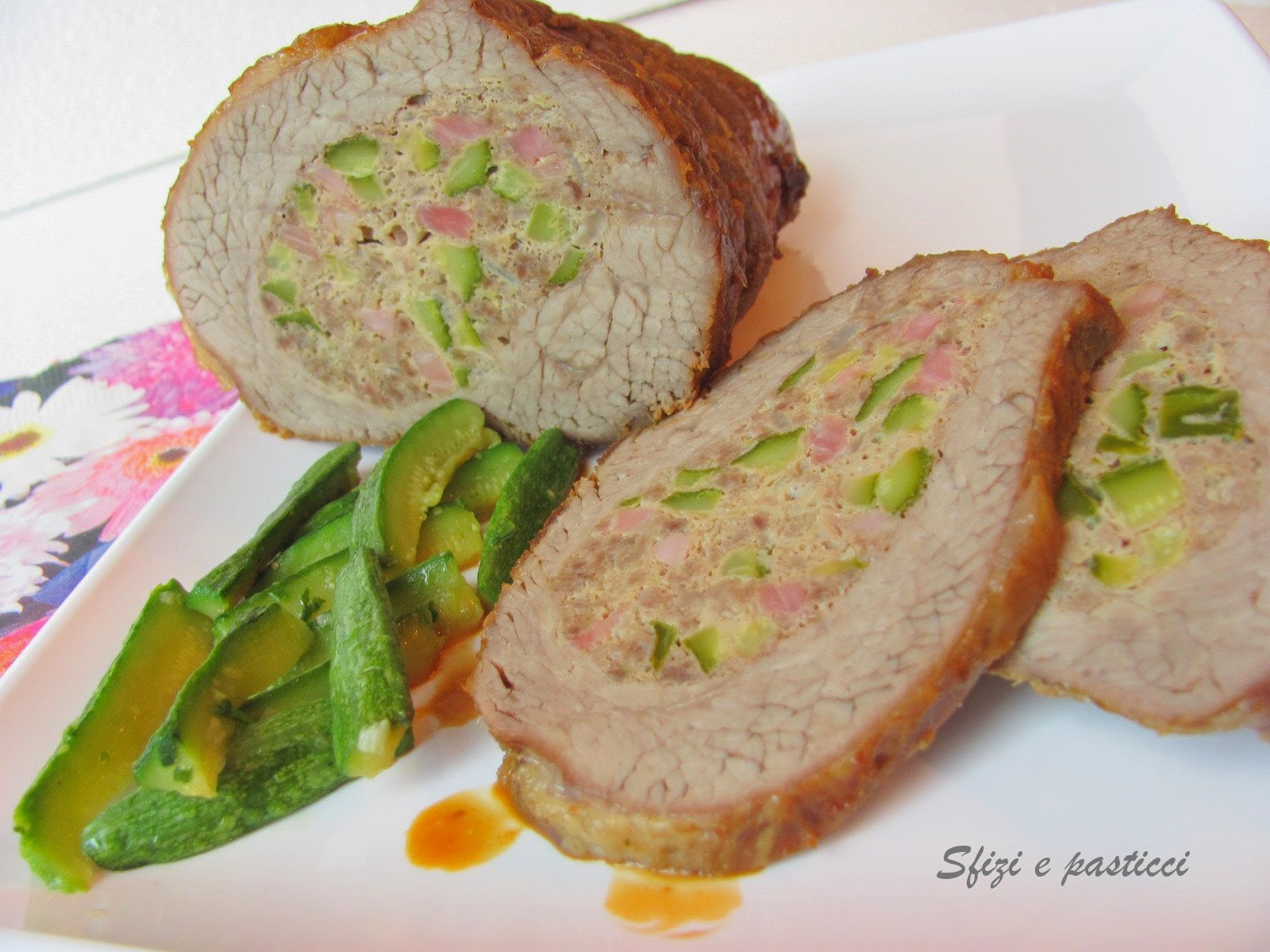 Sfizi e pasticci: Tasca di vitello ripiena alle zucchine