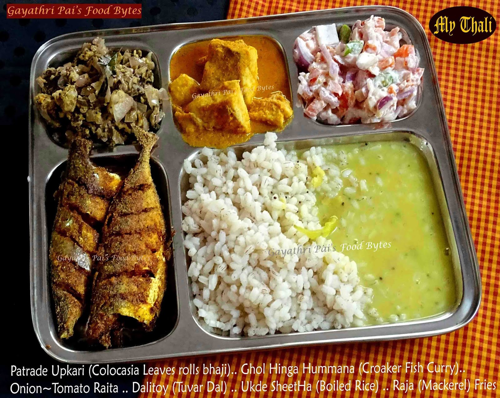 Gayathri Pai's Food Bytes: My Fish Thali 87.