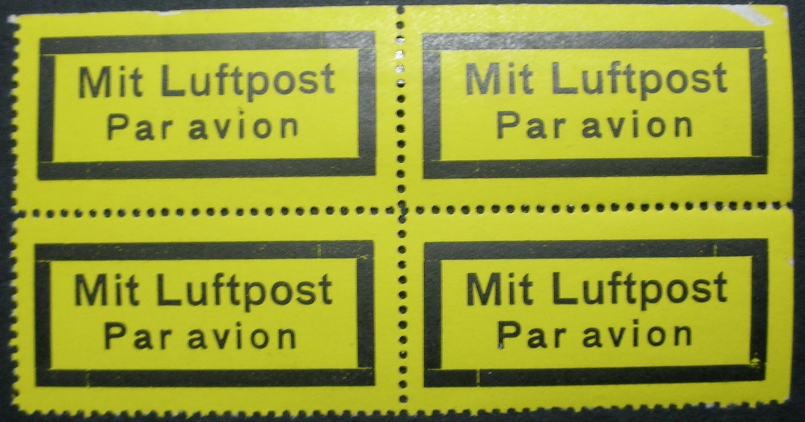 International Airmail And Priority Mail Labels: Germany: Airmail labels 2