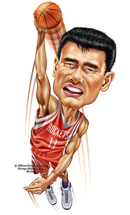 Yao Ming Funny Fan Arts (Cartoons) | NBA FUNNY MOMENTS