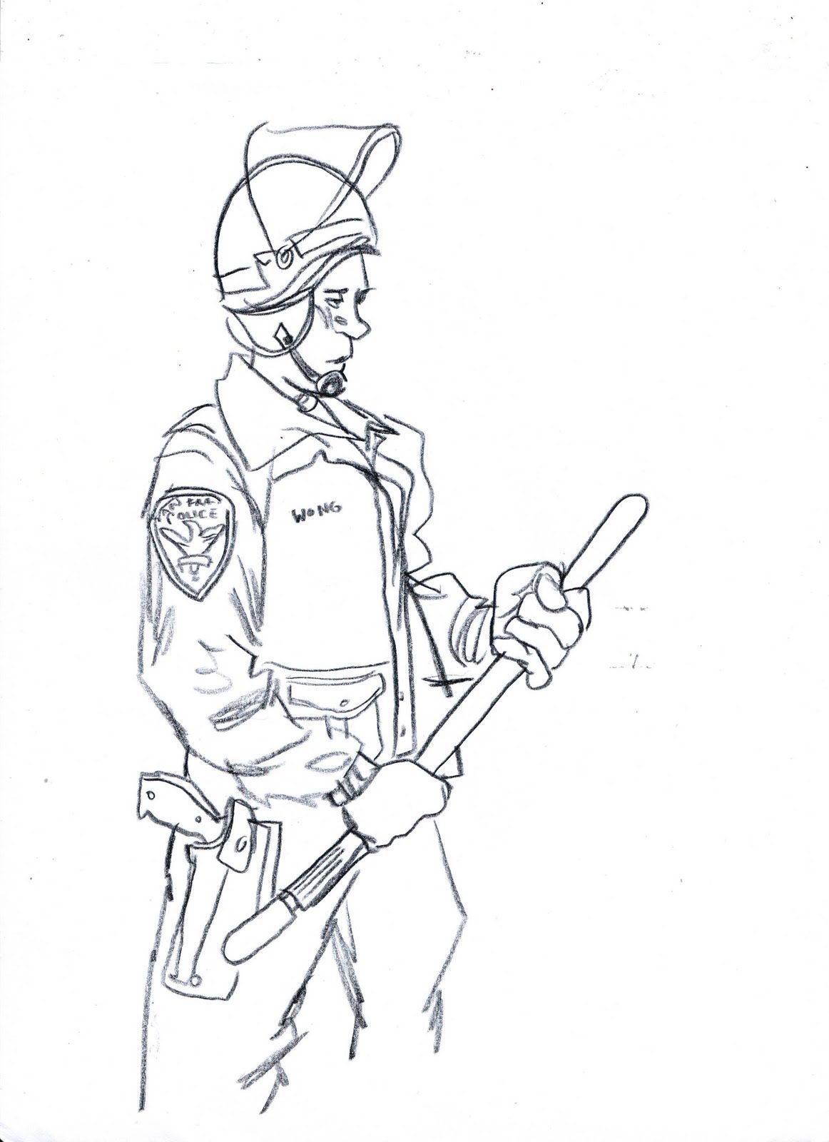 Common in coastal waters: riot gear cops