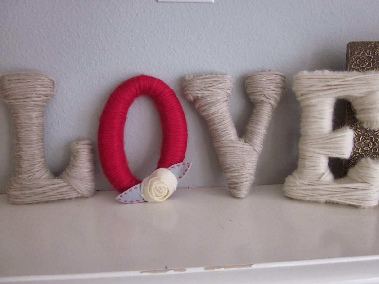 Queen B Creates: Yarn Wrapped Letters