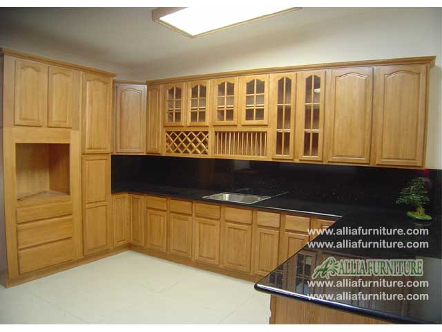 Kitchen set klasik kayu jati model java - Allia Furniture