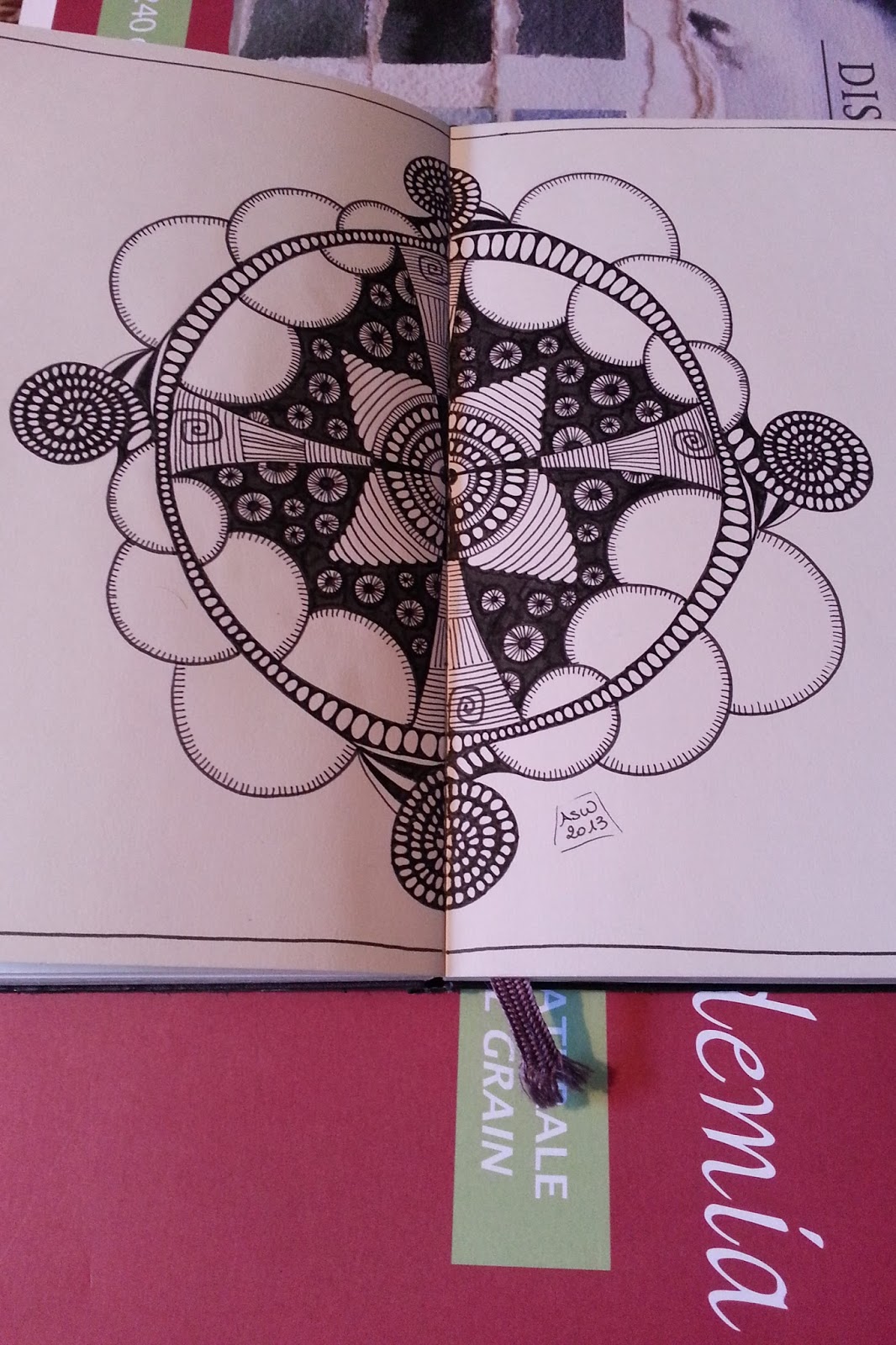Kai-Zen Doodles: Making a Tangle Mandala: Hugging Trees