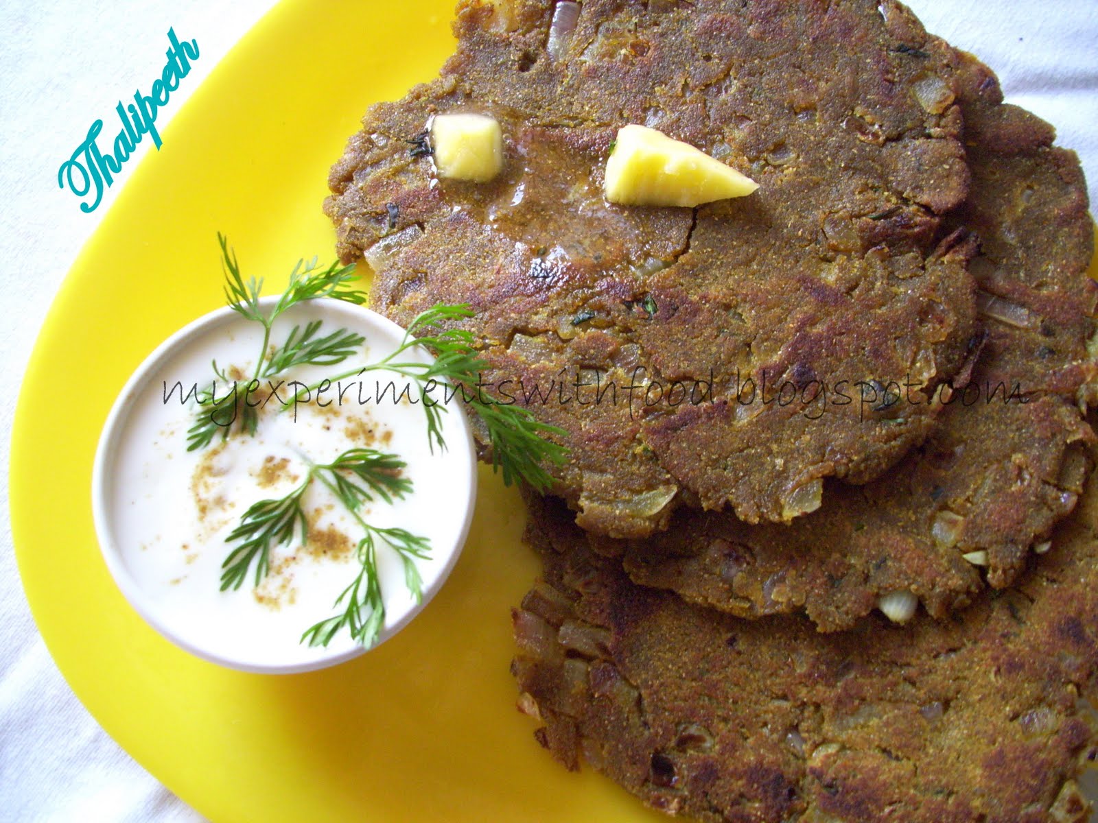 My Experiments With Food: Thalipeeth- Maharashtrian Delight