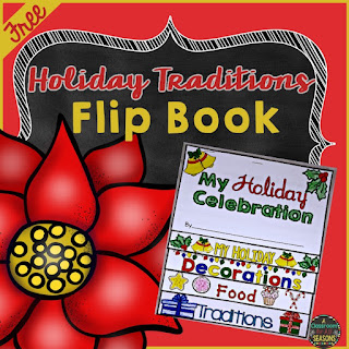 Classroom Freebies Too: Holiday Traditions Flip Book