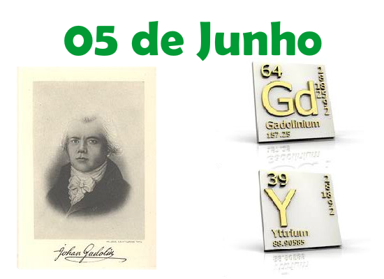 OQUIMIAJUDA: 05 de Junho - Nasce o descobridor do Ítrio e do Gadolíneo