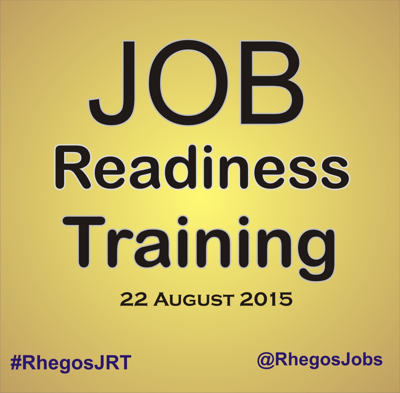 Ideas that work: Registration for Job Readiness Training II is Ongoing ...