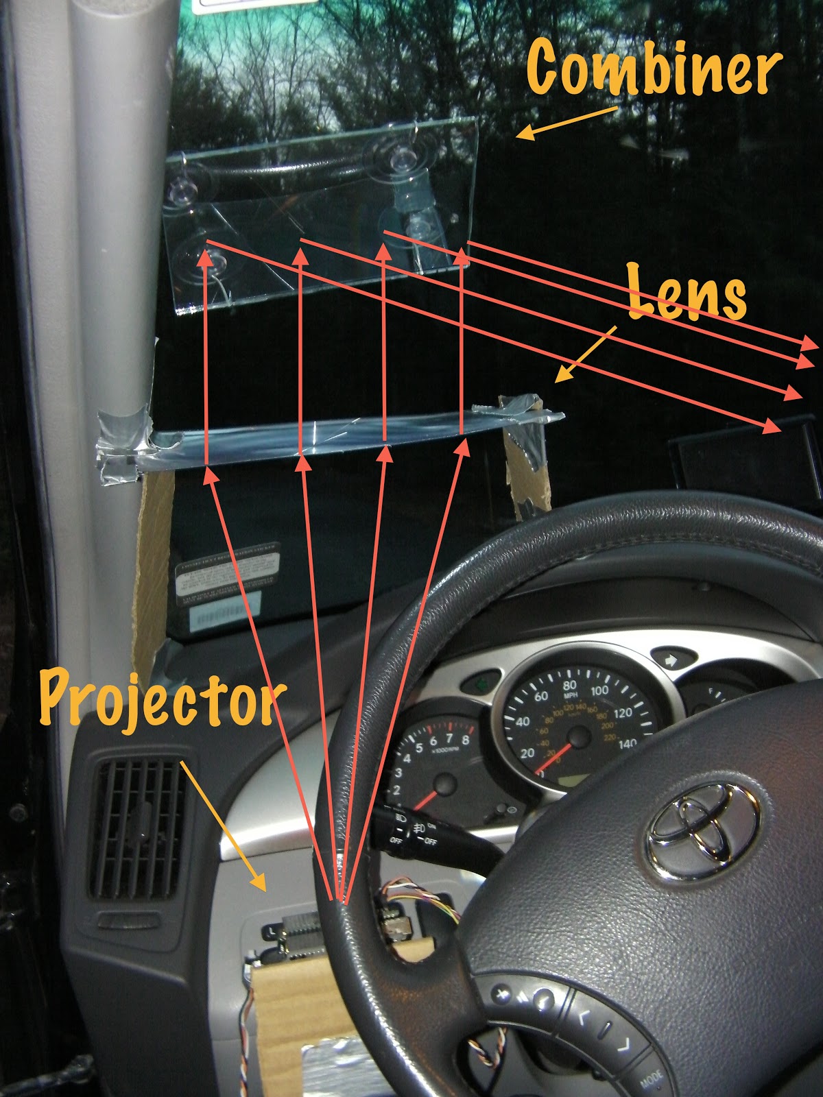 Bill Wong Tech: How to Build a HUD for your Car