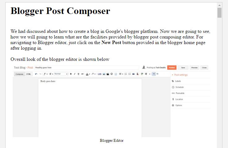 [How To] Use Blogger Post Editor | Full Guide - TechDoubts