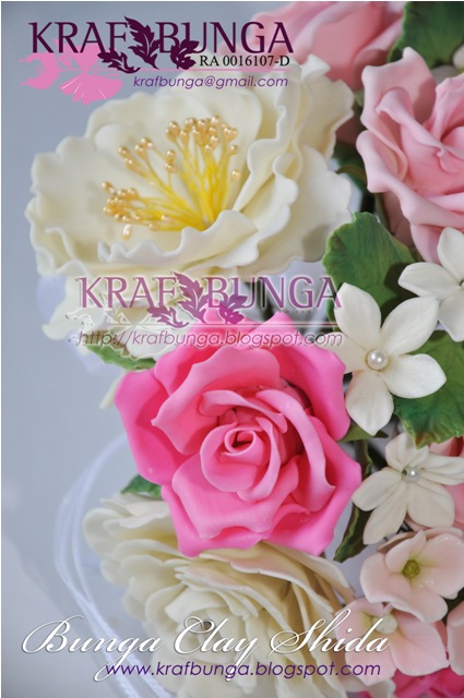 Clay flowers by Krafbunga