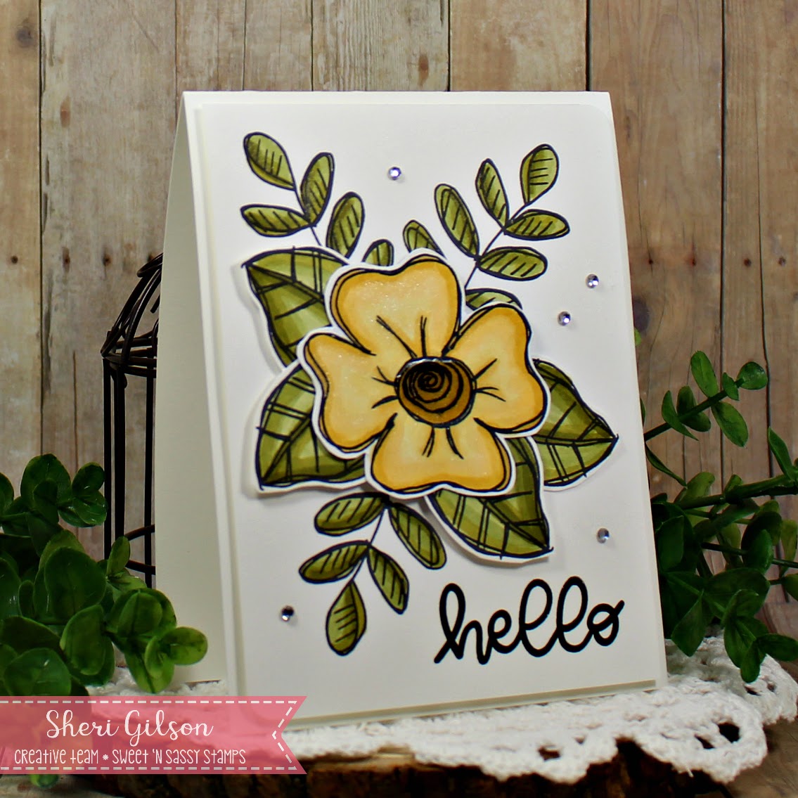 Paper Crafty's Creations : Sweet 'N Sassy Stamps | Scribble Flowers