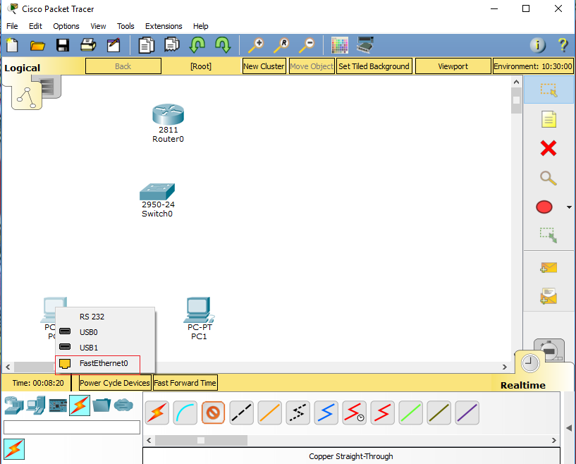 How to connect two network using router in Packet Tracer?