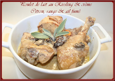 LA TABLE LORRAINE D'AMELIE: POULET DE LAIT AU RIESLING ET MORILLES ...