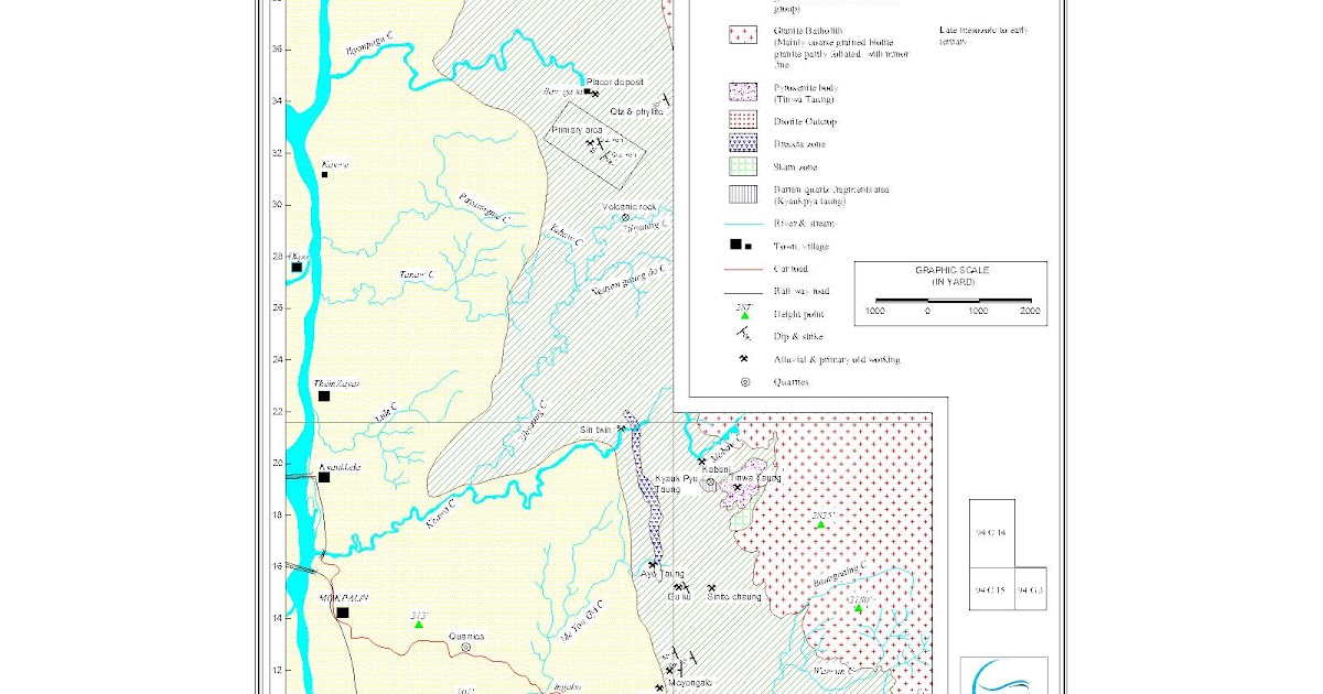 WYU Geology: SHOWING THE GEOLOGICAL SKETCH MAP OF KYAIK HTO AREA, KYAIK ...