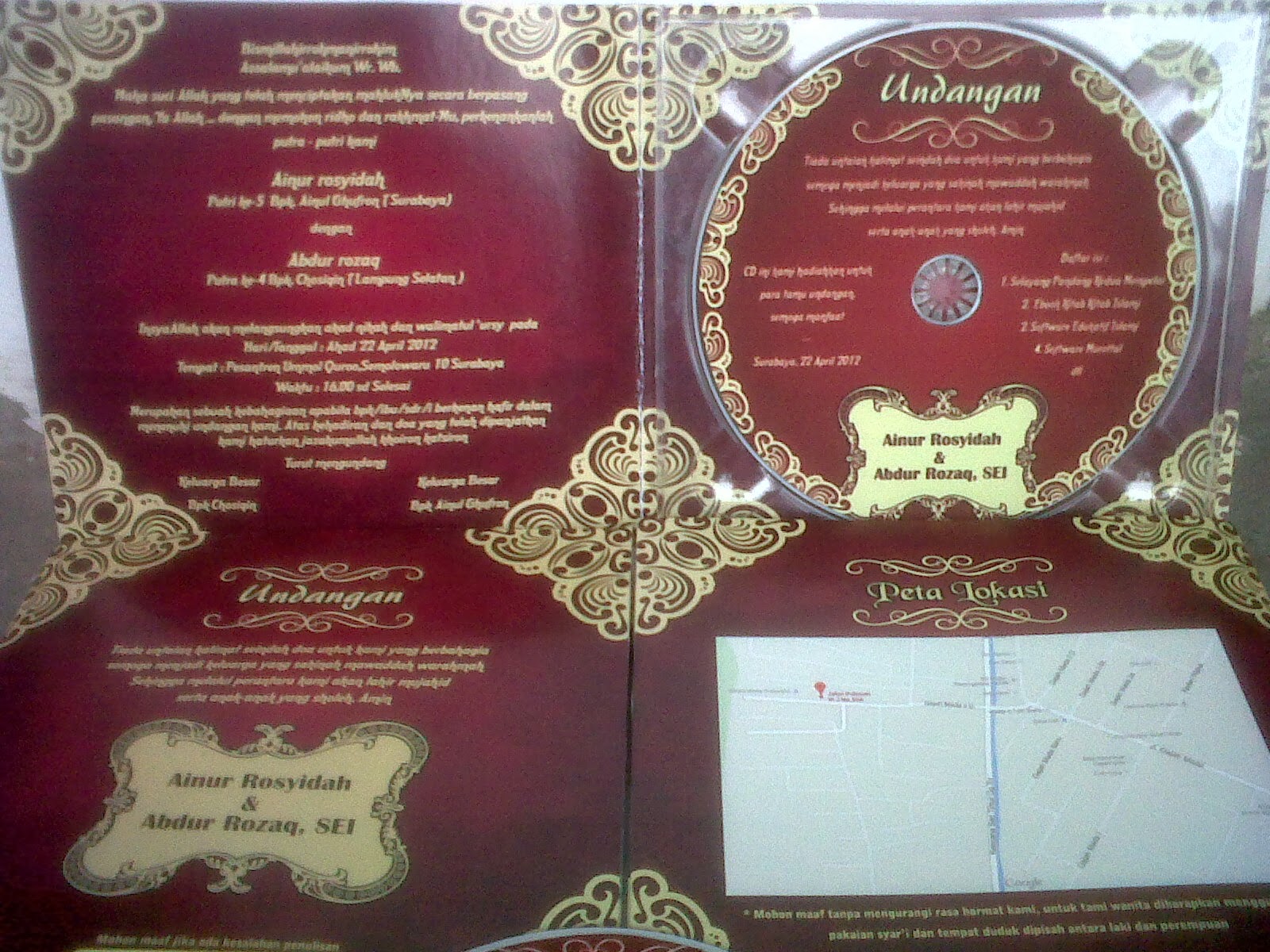 SURABAYA : JASA CETAK UNDANGAN CD NIKAH | PERCETAKAN SYARIAH - ORIGINAL ...
