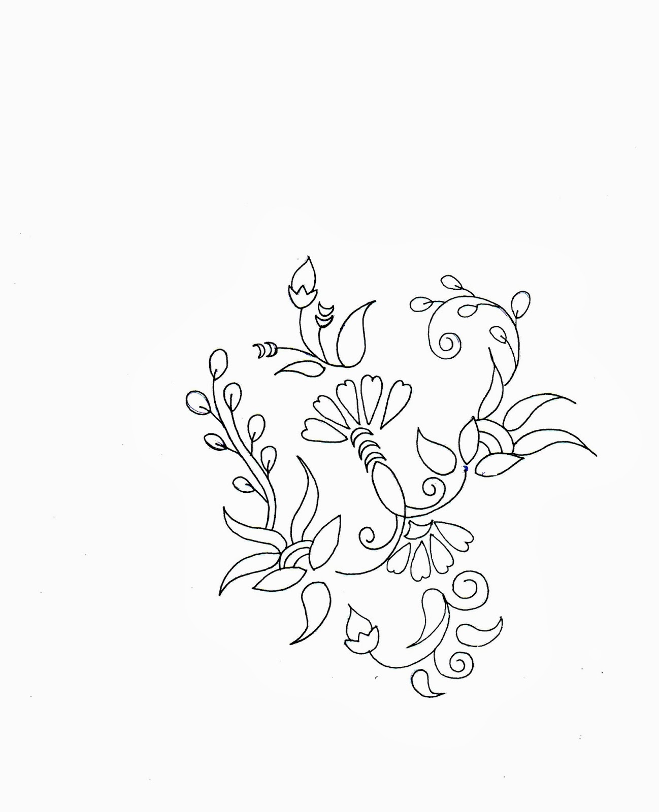 EmbDesignTube: Tremendous Embroidery Sketch Patterns Designs By Sarika