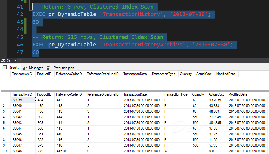 德瑞克：SQL Server 學習筆記: Dynamic SQL: Pass dynamic TABLE name variable, 動態 ...