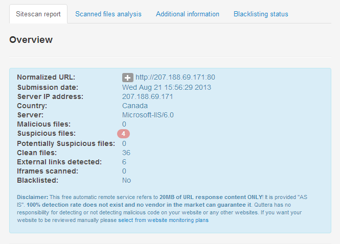 Quttera web security blog: August 2013