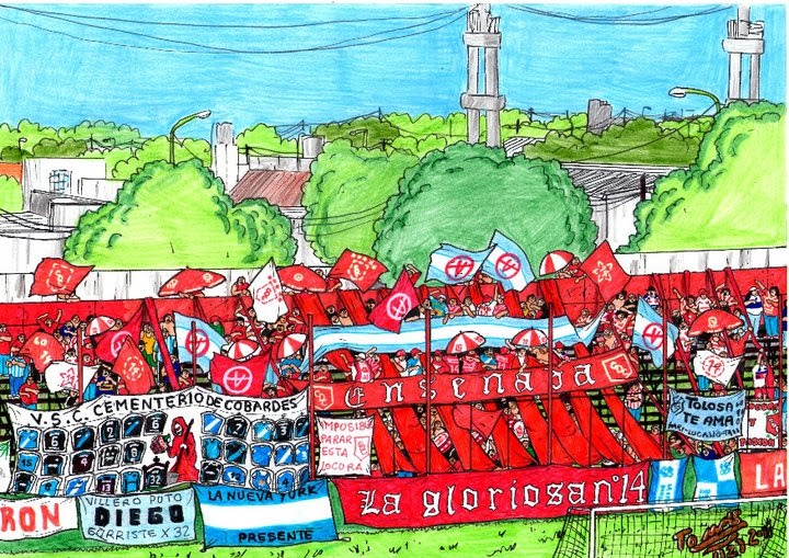 Revista Tribuna Roja: Una "pintura" de hinchada
