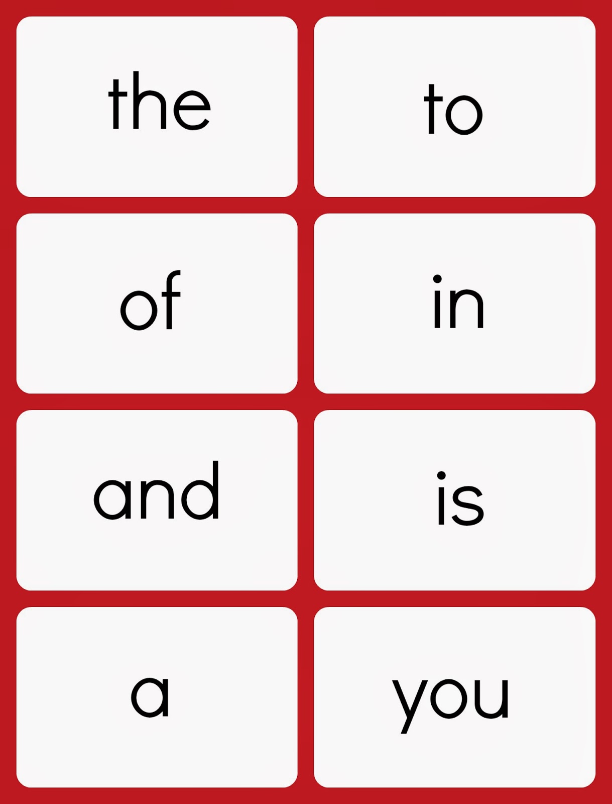 and away we go!: Printable Flash Cards for Preschoolers