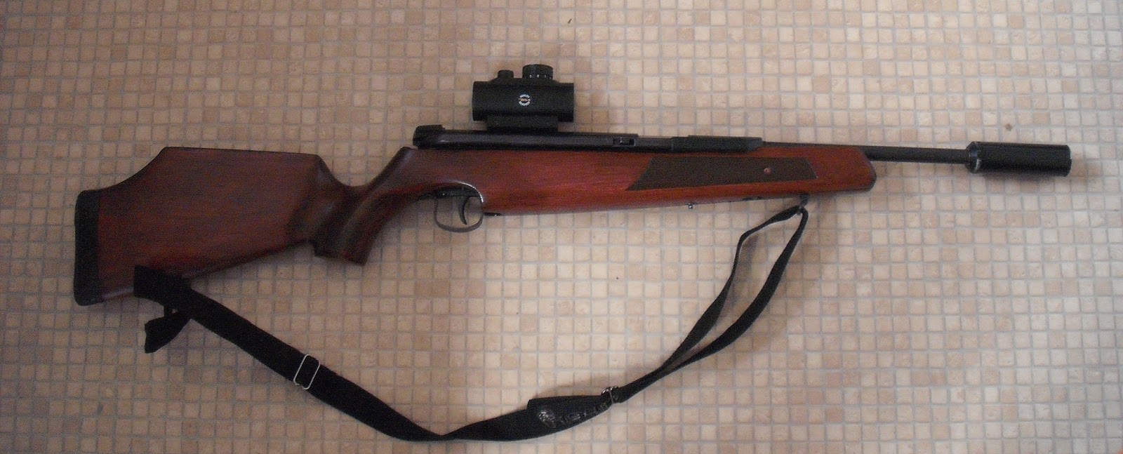 AIR RIFLES AND SHOOTING: TS45 SIDELEVER - CARBINED AND SILENCER ADDED