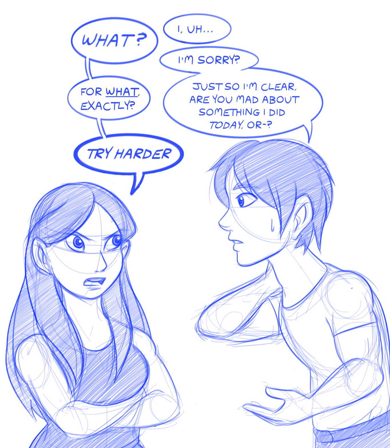 Daily Sketch: Arguing