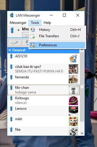 APA ITU LAN MESSENGER?
