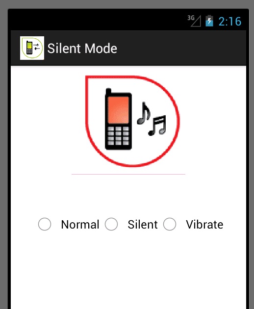 โปรแกรม ตั้งค่าเสียงบน Android 4.0 - Silent Mode