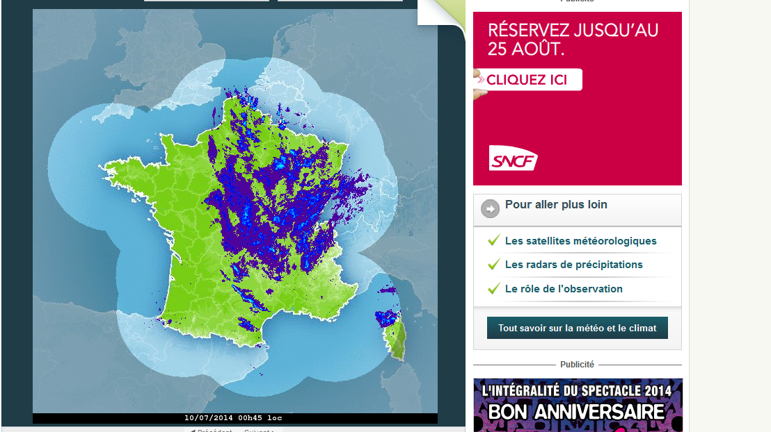 Equus Weather: Weather Forecasting in France Part II: Radar Coverage