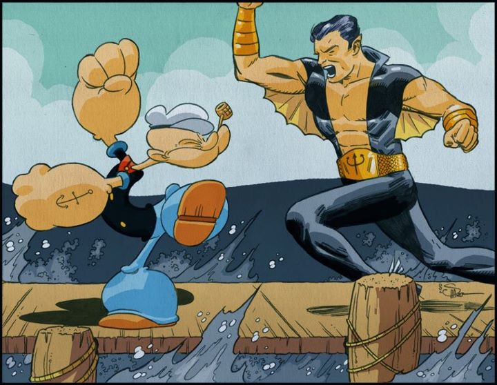 Spoof! Comics and Media: Comic: Popeye vs The Submariner