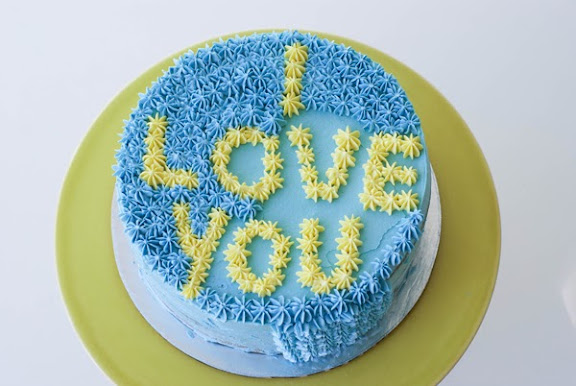 Typography Cake Tutorial- I Love You! - Coco Cake Land