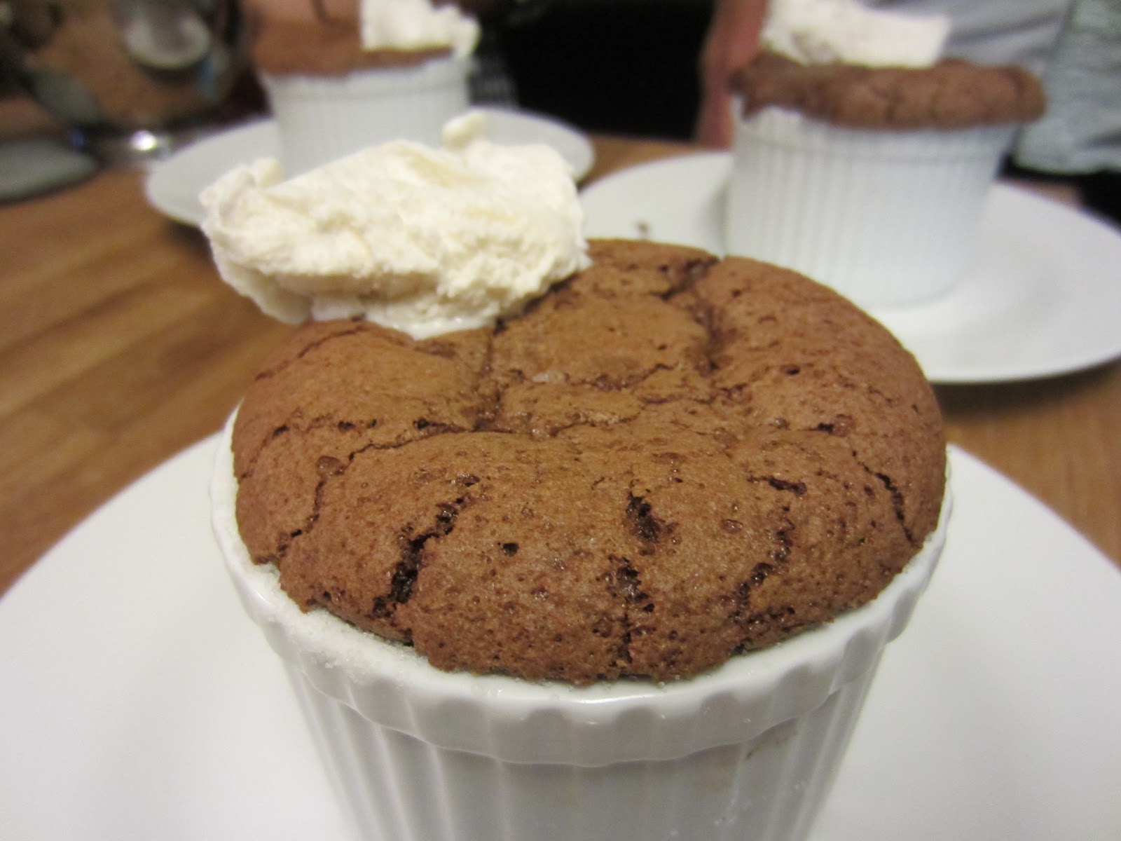Bourbon and Bleu: mini chocolate souffles
