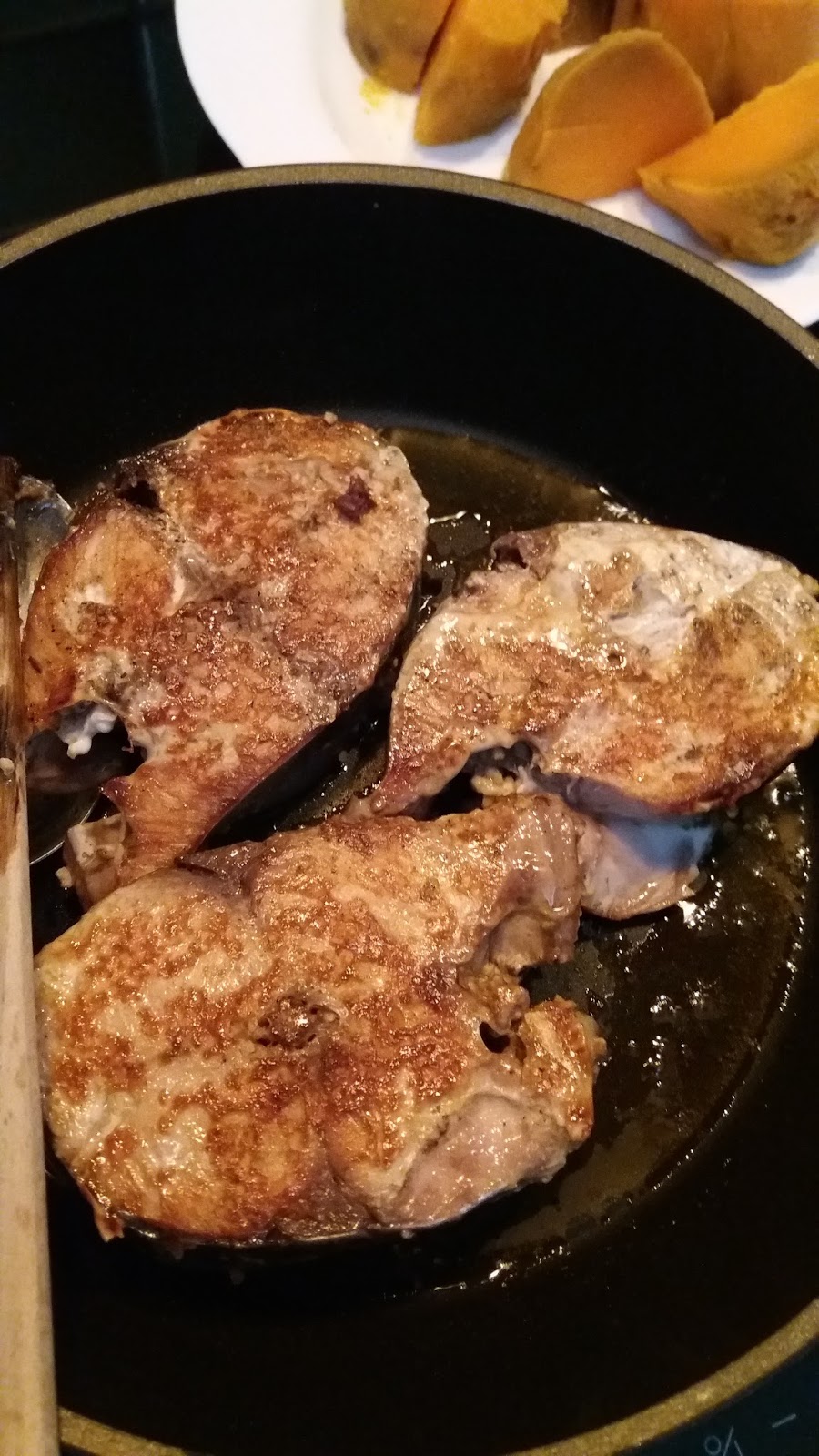 FloViCook: Darnes de bonite grillées à l'huile d'olive