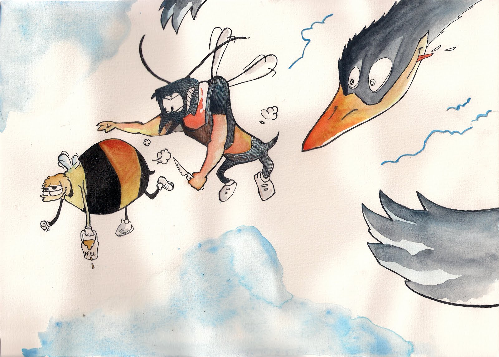 Dans une toile ...: Un "essai" ... pfff ...