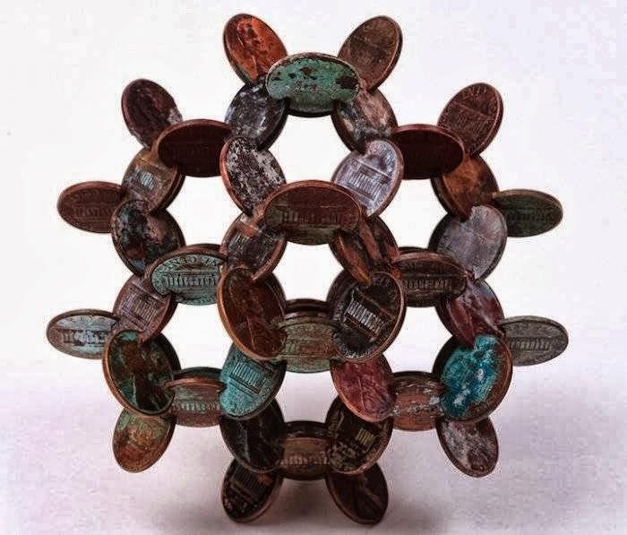 GoosBall: Interlocking Coin Sculptures by Robert Wechsler (15pics)