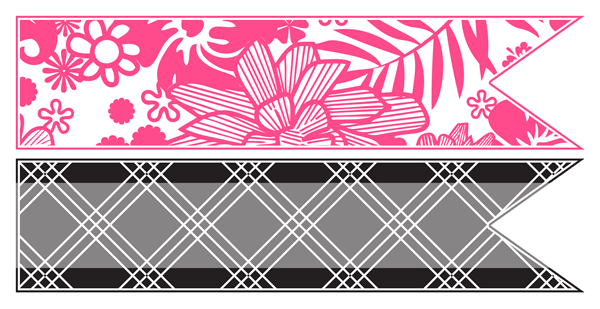 Free Hot Pink And Toile Digital Ribbons (The Gate House Collection ...
