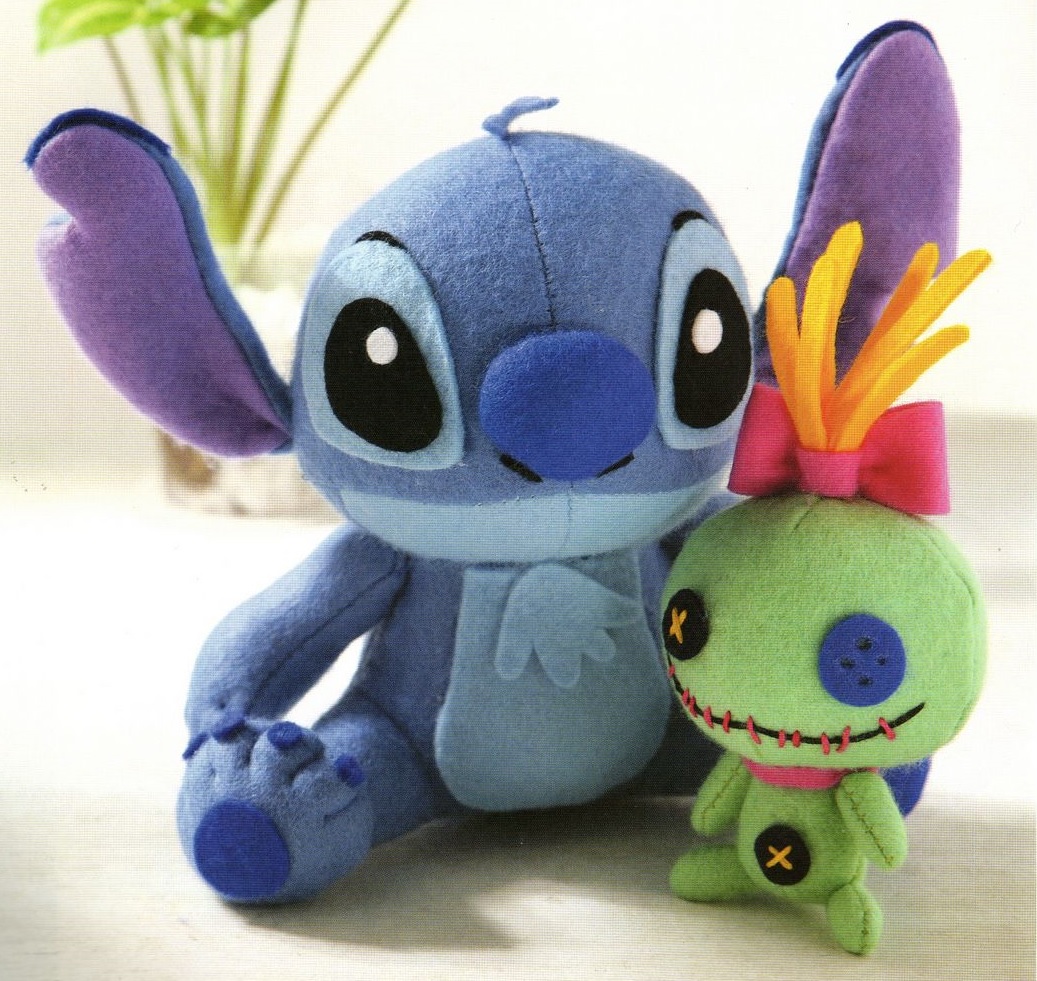 Lilo & Stitch com moldes para feltro