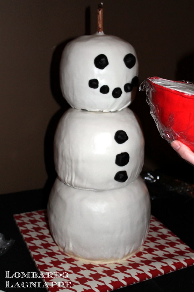 Lombardo Lagniappe: Snowman Christmas Party Cake