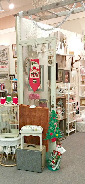 Antique Mall Booth Update for Christmas - Little Vintage Cottage