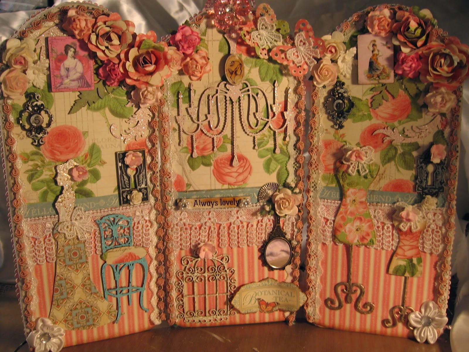 Ginas Designs: Victorian Ladies Dressing Screen by Kim