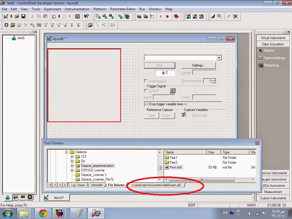 Experimental work | Data acquisition using control desk DS1104 - PV ...