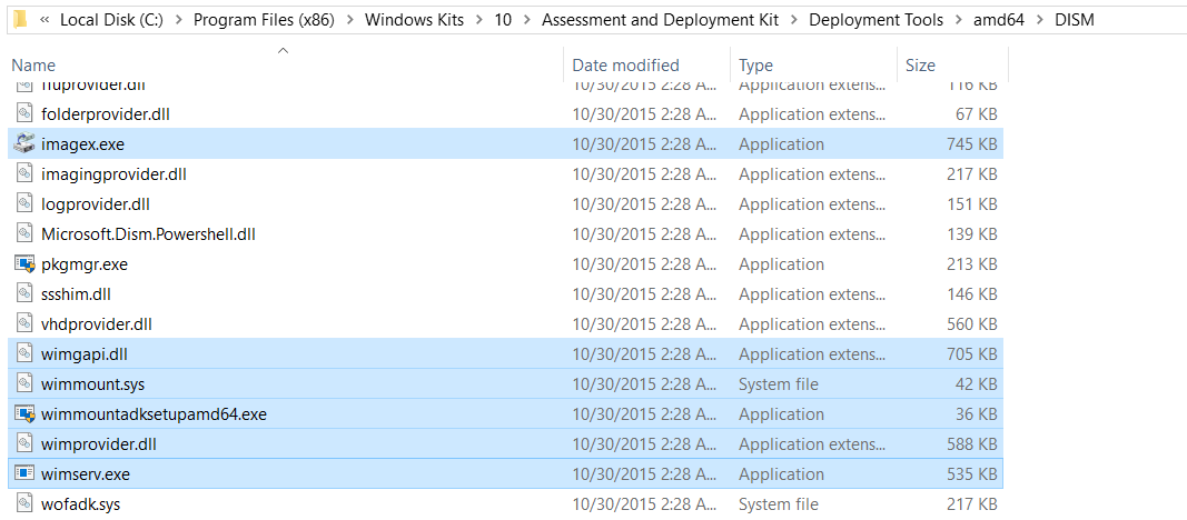 Animus Prime: Add GImagex to Your WinPE Environment
